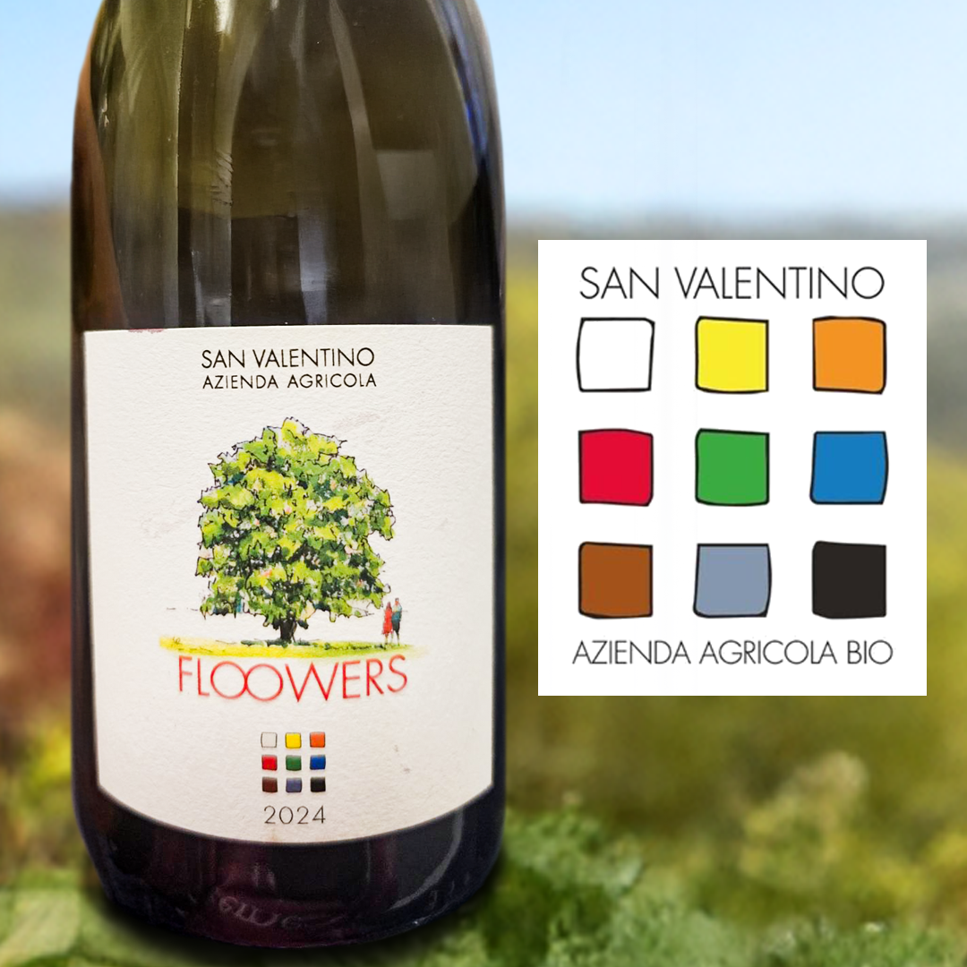 Floowers Sangiovese Superiore DOC Organic Italian Red Wine